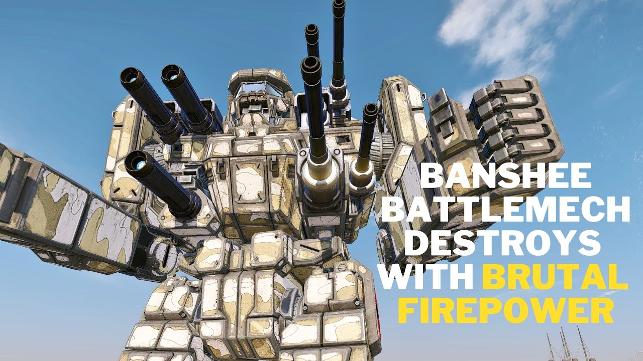 Banshee BattleMech Destroys with Brutal Firepower - MechWarrior Online ...
