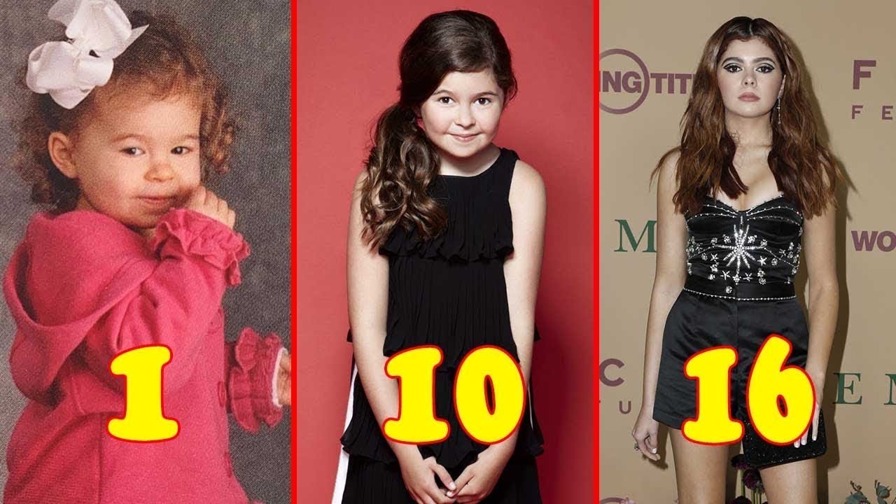 Addison Riecke From 1 to 16 years old - YouTube