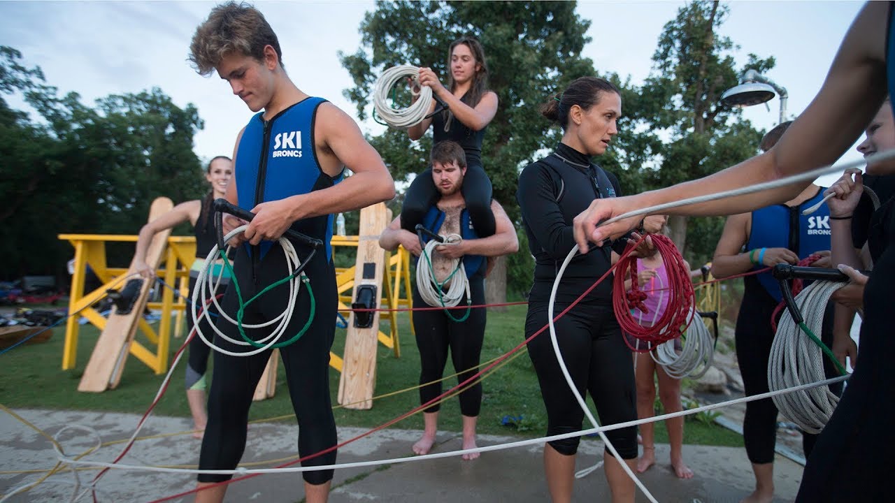 Ski Broncs Water Ski Show Team - YouTube