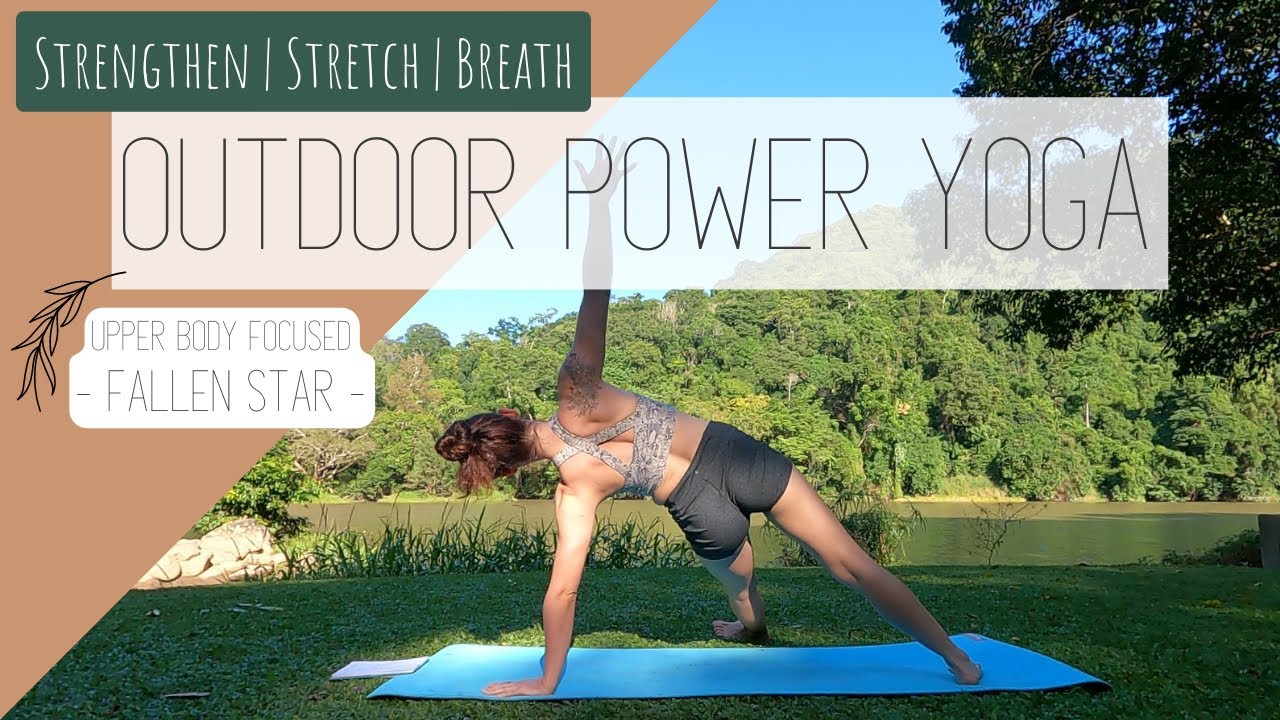 30mins Outdoor YOGA for Students (with Fallen Star pose 🌠) - YouTube