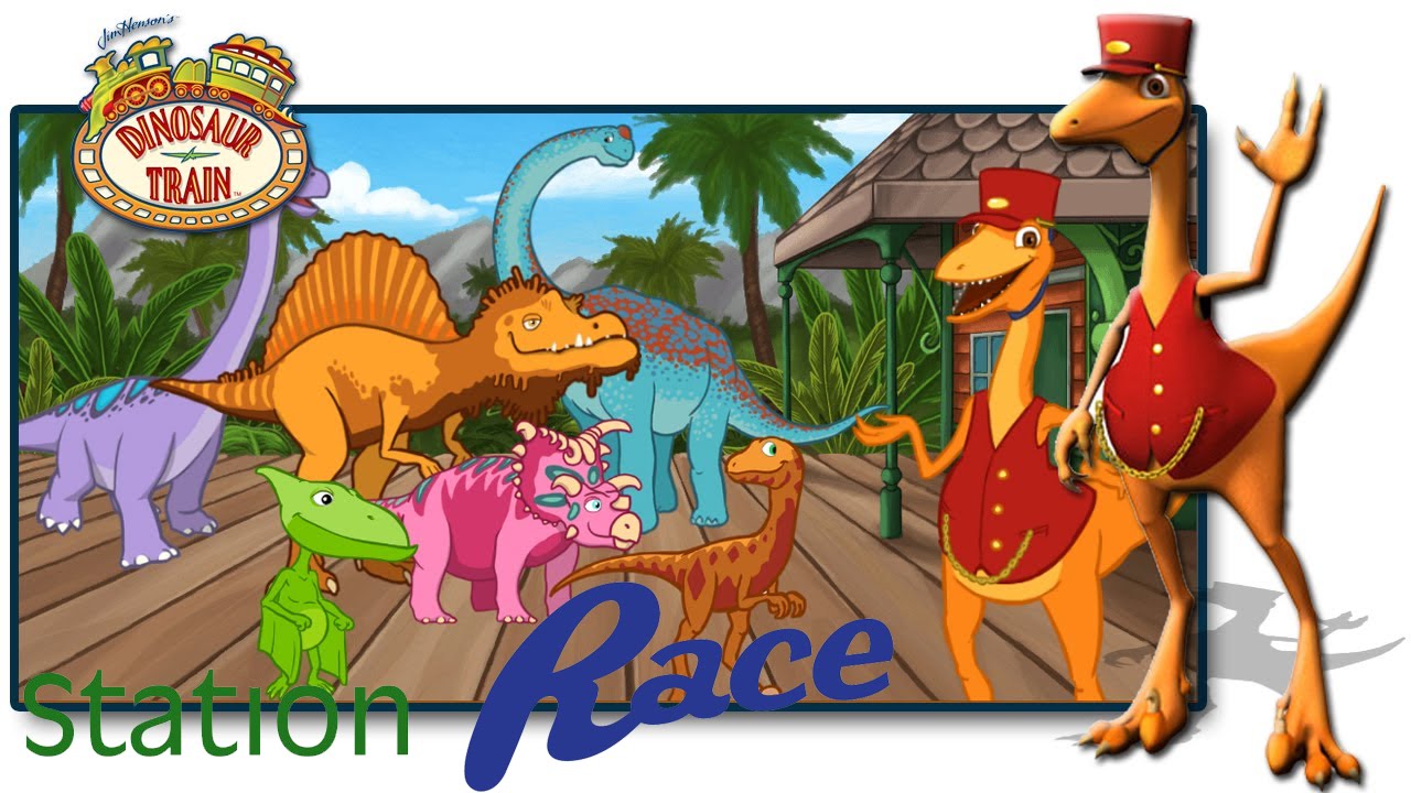 Dinosaur Train - Station Race ( Educational Video Game For Kids ) - YouTube