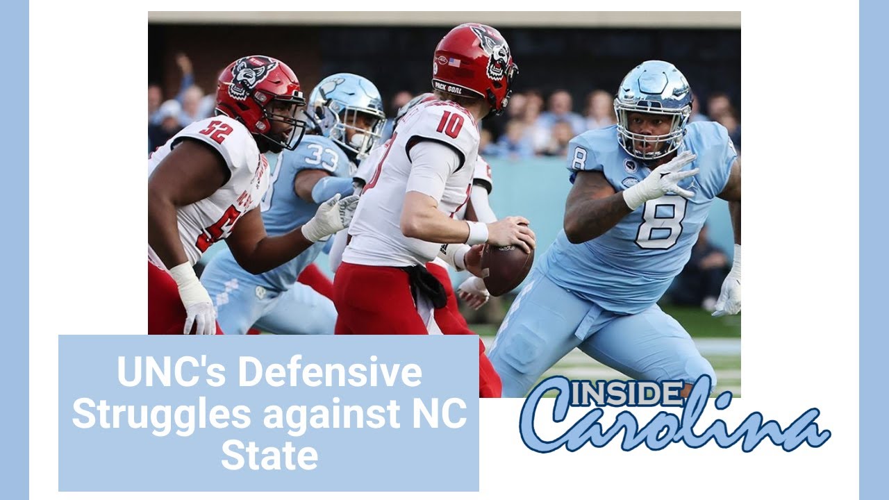 UNC's Defensive Struggles against NC State | Inside Carolina Clips ...