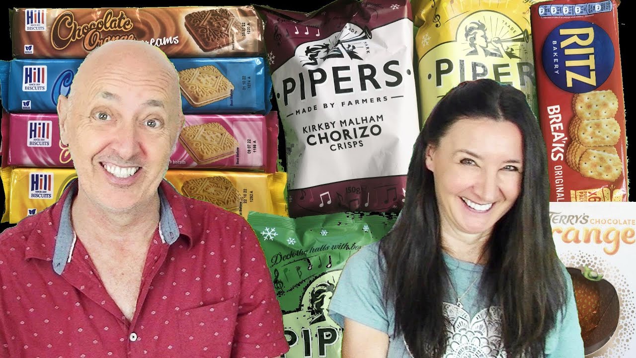 British Taste Test PIPERS Crisps Hill's Biscuits and Terry's Chocolate ...