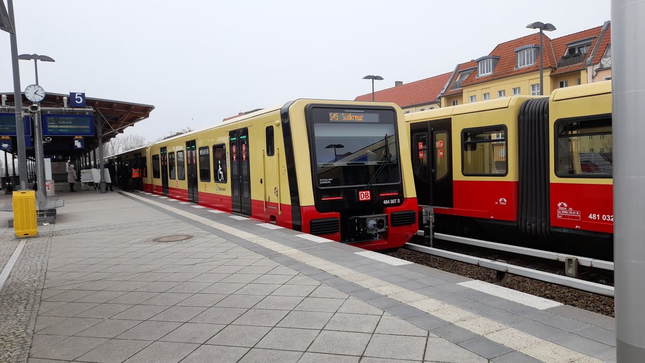 S-Bahn Berlin Mitfahrt von Südkreuz bis Baumschulenweg in der BR 484 ...