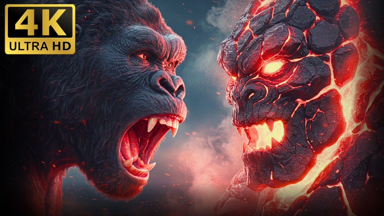 King Kong vs Lava Golem: Epic Volcano Showdown to Protect the City ...