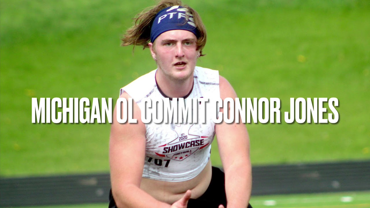 Michigan OL Commit Connor Jones Is A BEAST!!!! - YouTube