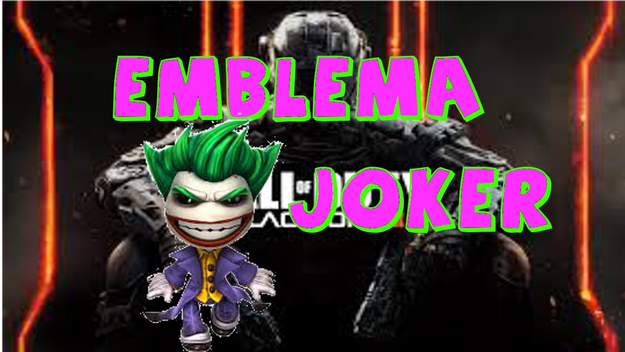 Bo3 joker emblem - emblema del joker - YouTube