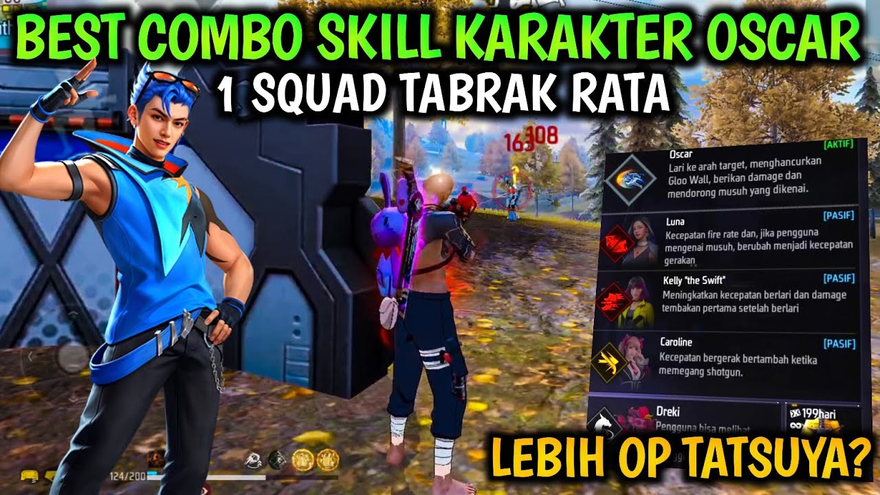 100% OSCAR OP 🔥 KOMBINASI SKILL KARAKTER FREE FIRE TERBAIK 2025 SETELAH ...