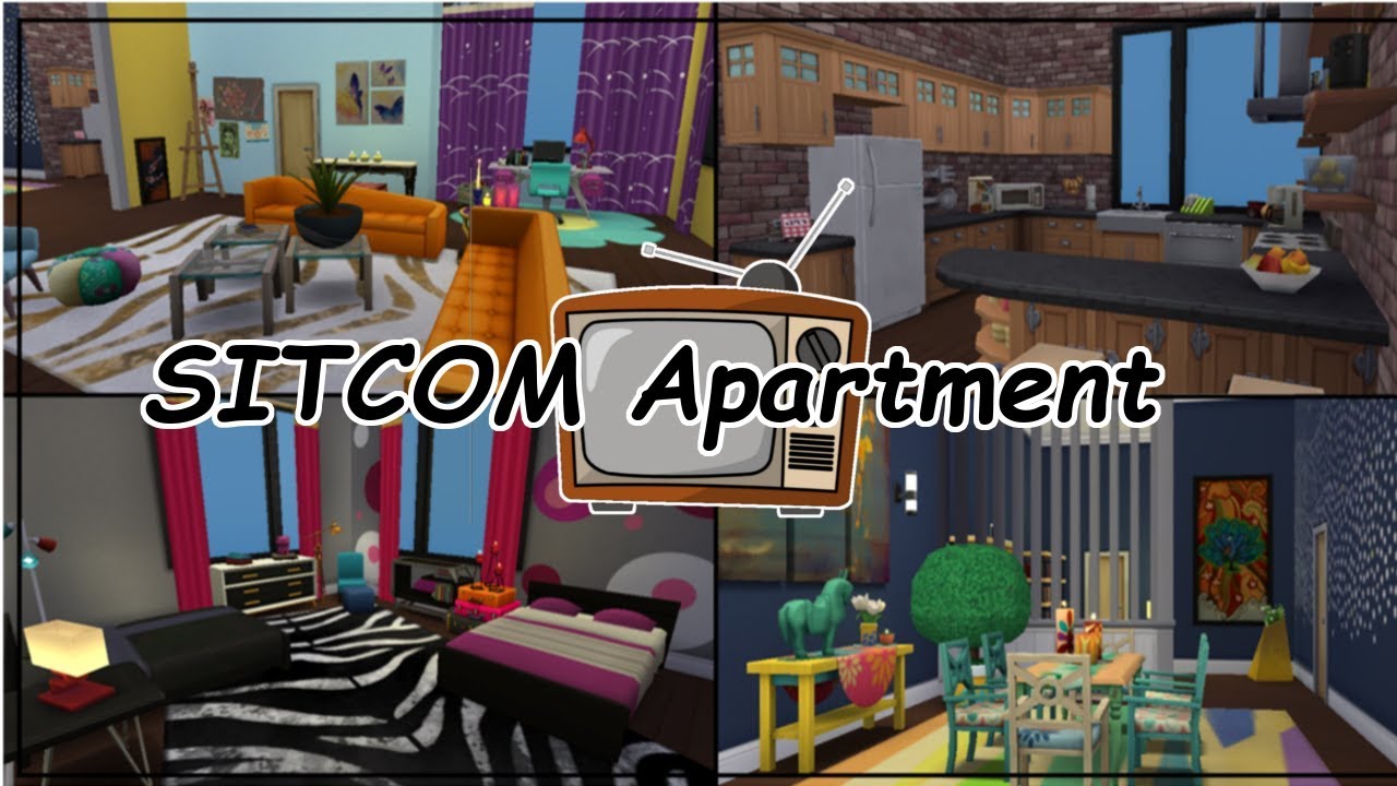 SITCOM Apartment Sims 4 Speed Build - YouTube
