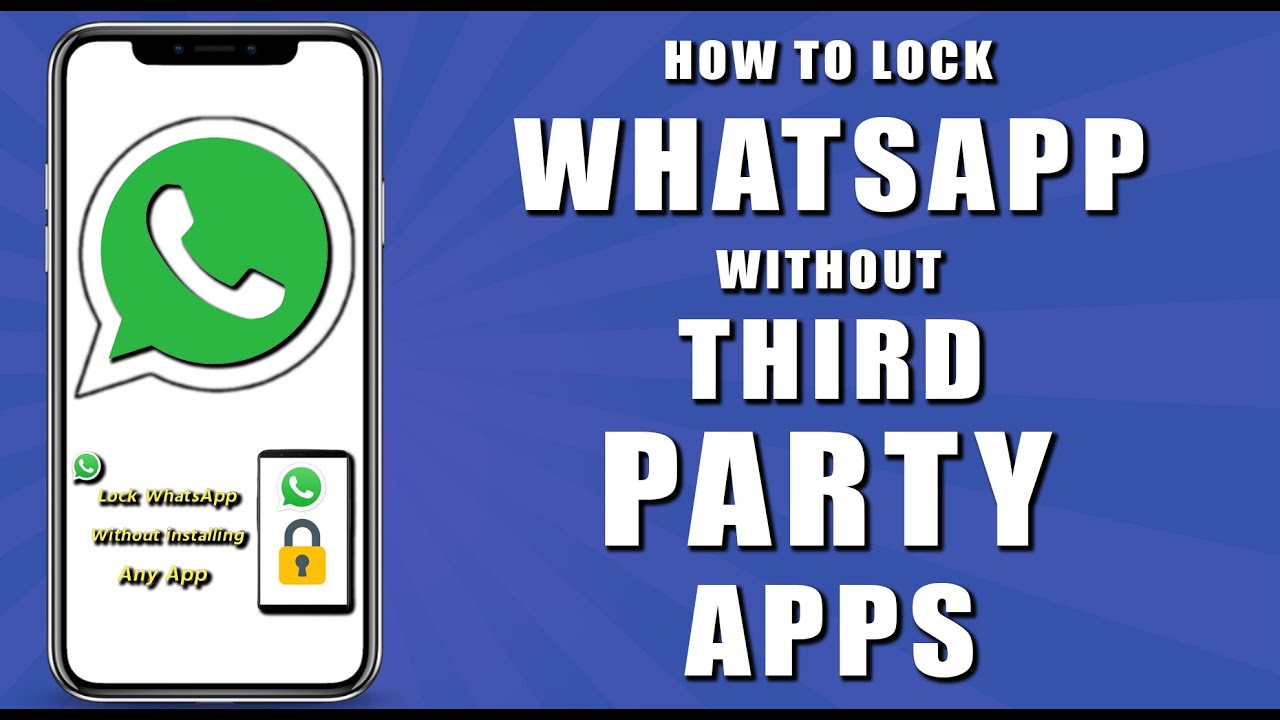 How to lock whatsapp without third party apps (2024) - YouTube