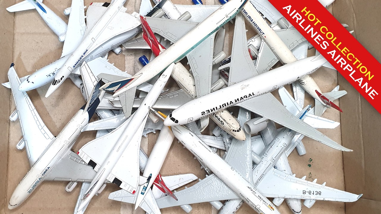 BEST COMPILATION of of Diecast Airplane Airline Planes Collection - YouTube