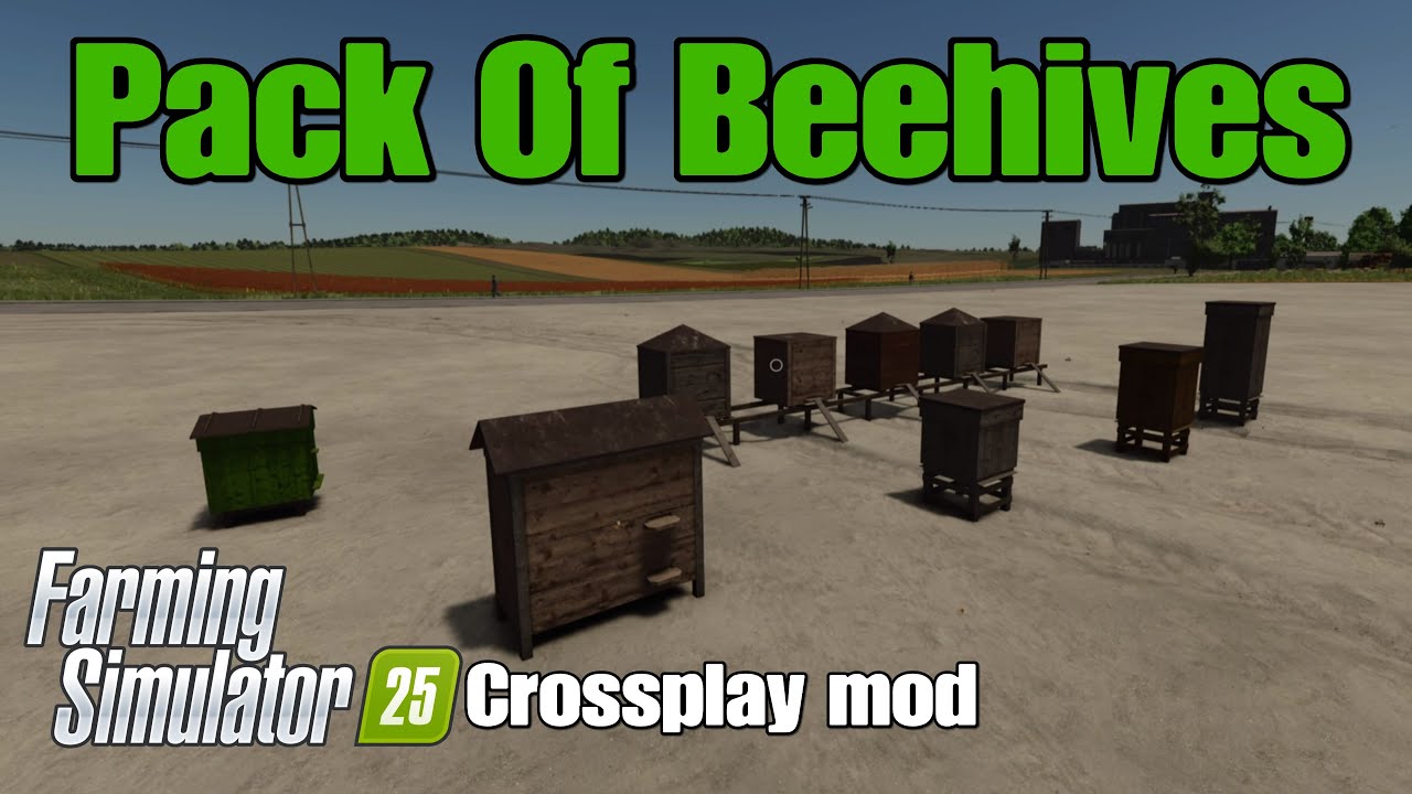 Pack Of Beehives / FS25 Crossplay mod - YouTube