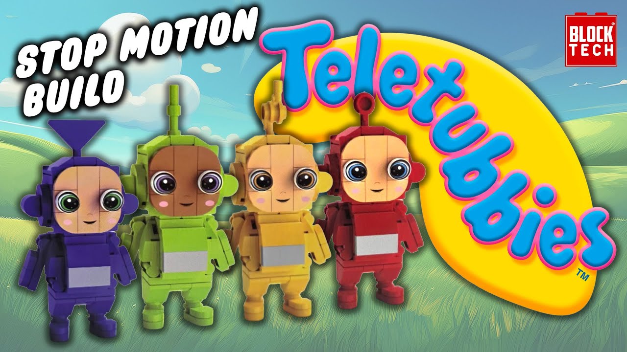 Stop Motion Build of BLOCK TECH Teletubbies! | LEGO-Style Teletubby ...