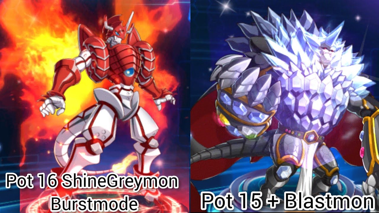 New Digi : Shine Greymon Burst Mode + Blastmon - Digital Master / Digi ...