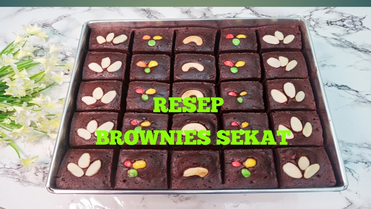 RESEP BROWNIES SEKAT - YouTube