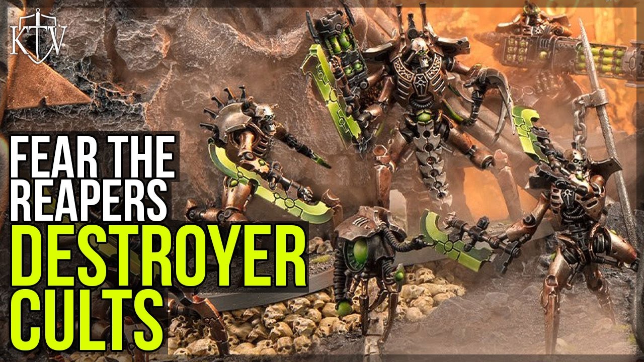 Necron Destroyer Cult Rules Sneak Peak + Lokhust Heavy Destroyer Weapon ...