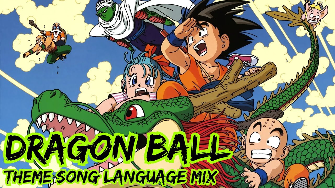 Dragon Ball theme song | Japanese and English language mix - YouTube