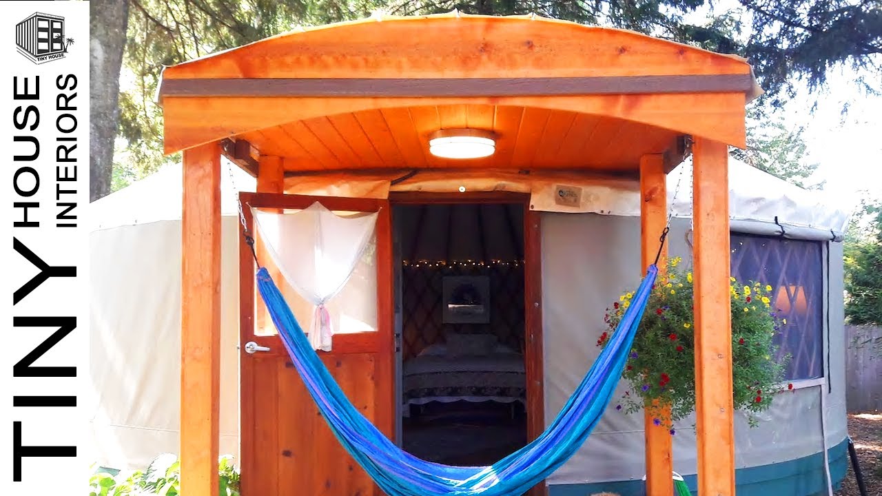 Amazing Garden Home Backyard Yurt | Tiny House Youtube Channel - YouTube