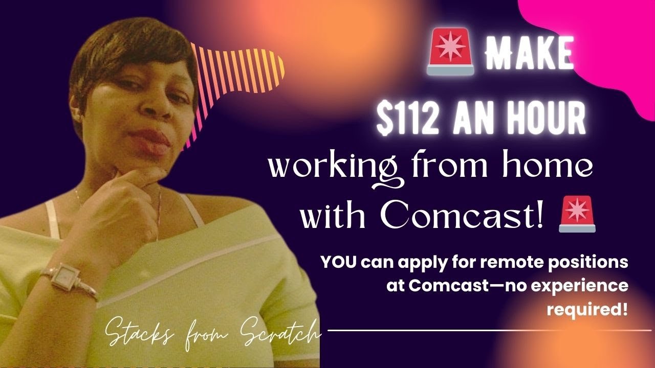 🚨 Make $112 an hour working from home with Comcast | Remote positions ...