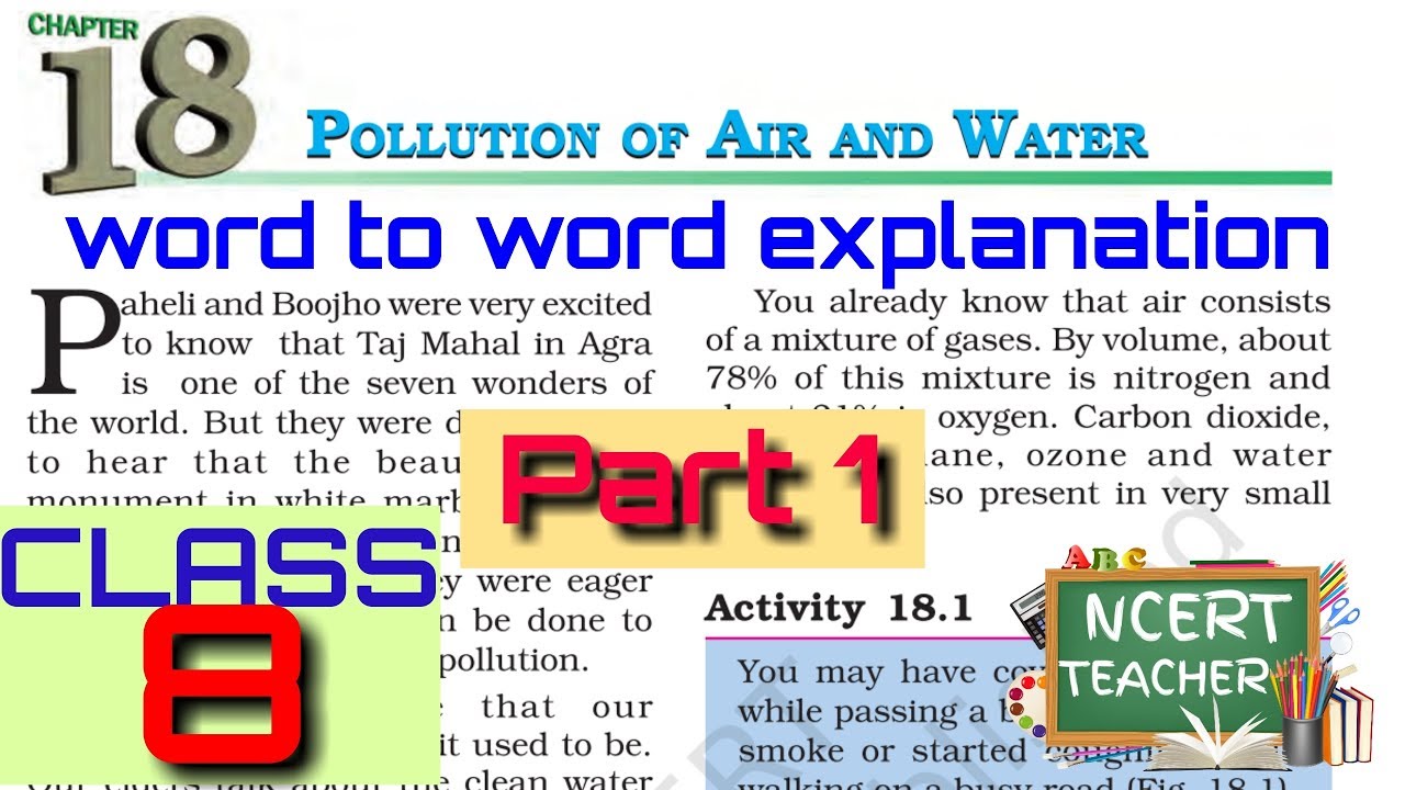 Class 8 Ch 18 part 1 pollution of air and water NCERT TEACHER - YouTube