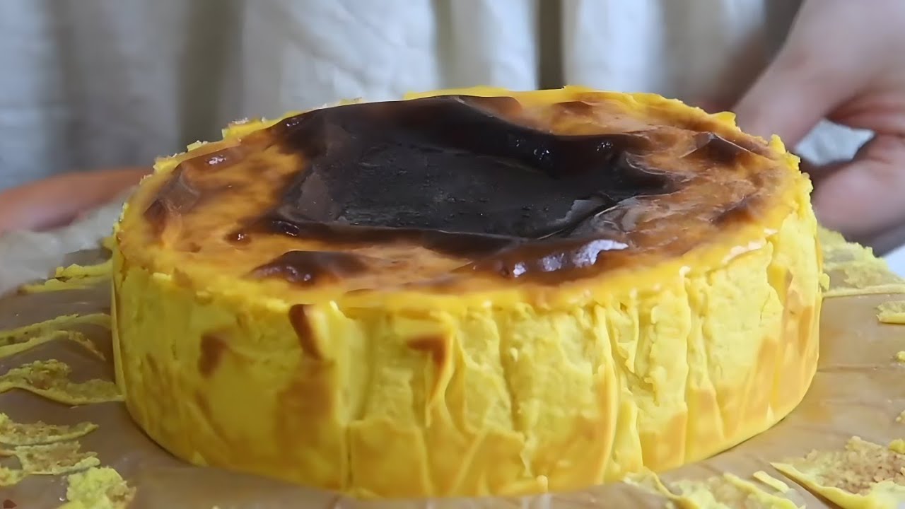 Pumpkin Soft Basque Cheesecake | Easy Recipe | @NinosHome - YouTube