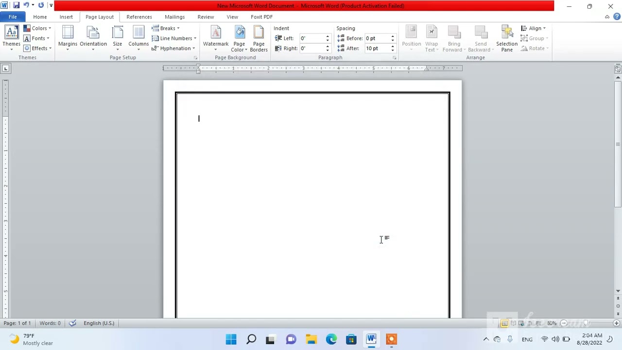 كيفية عمل اطار لصفحة الورد - YouTube