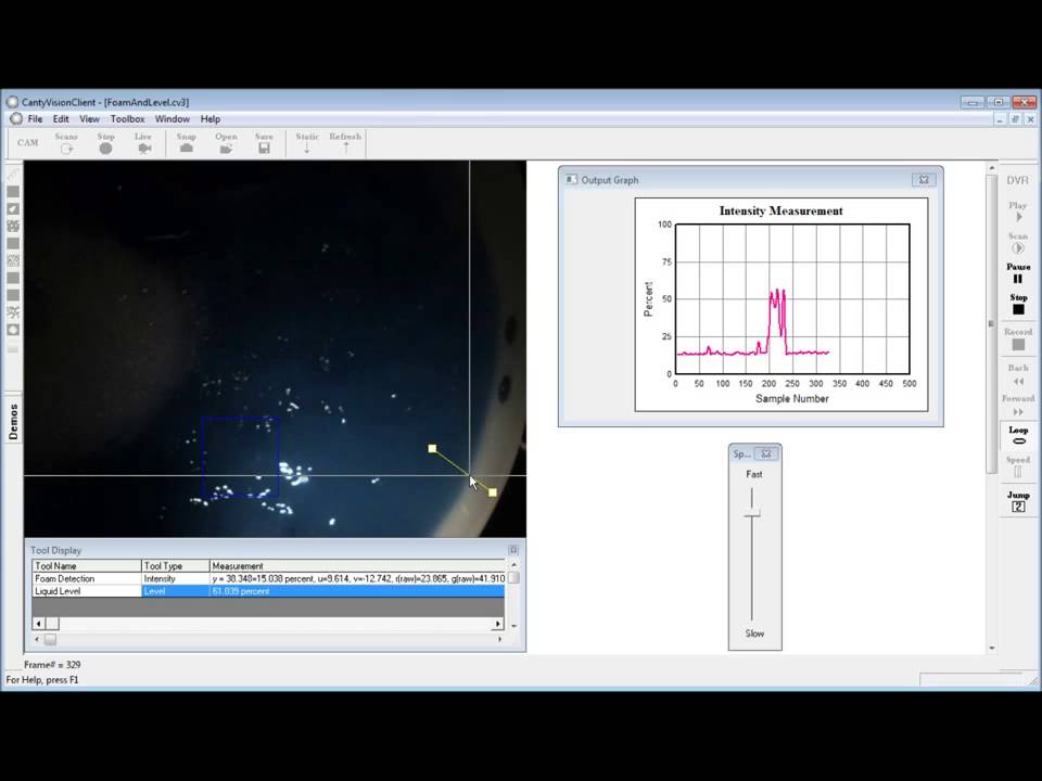 ABLE / Canty - Foam and Level Detection Camera System - YouTube