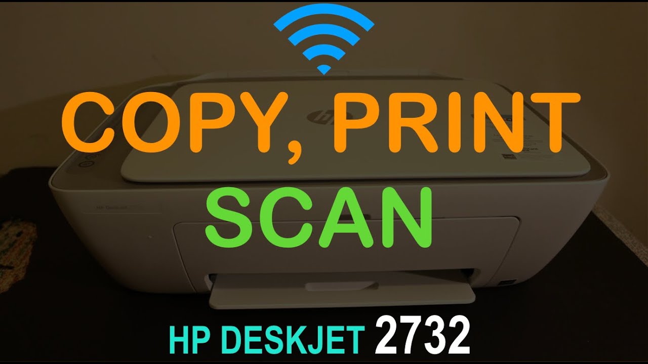 Copy Print Scan | HP Deskjet 2732 All-In-One Printer !! - YouTube