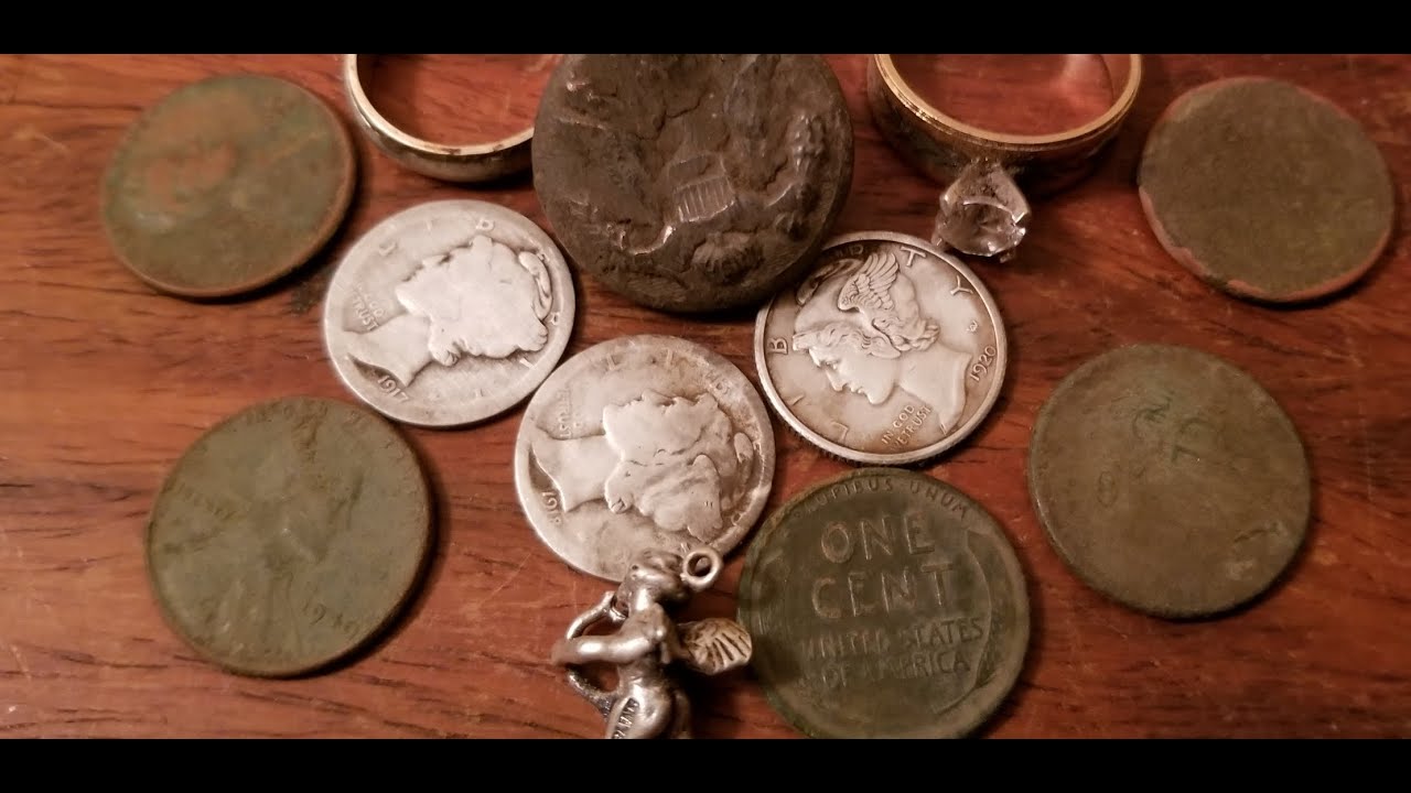 Mercs, Rings and Other Cool Things Found Metal Detecting - YouTube