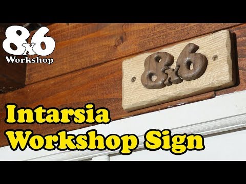 Intarsia Workshop Sign - A Scrollsaw Adventure! - Project 011 - YouTube