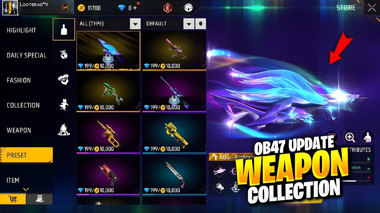 Ob47 All New Weapon Collection Review 🤯💥 | Aug - Aurora's Holler ...