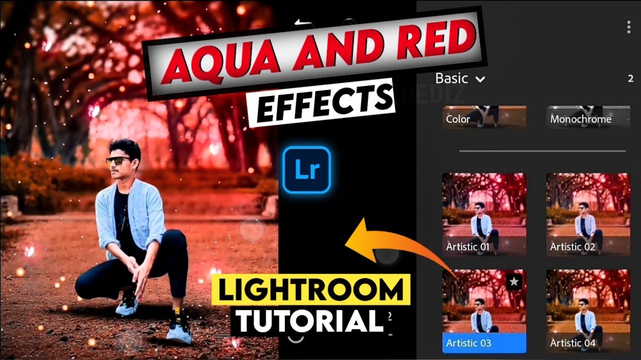 Lightroom aqua and red colour effect photo editing - Afrediz - YouTube