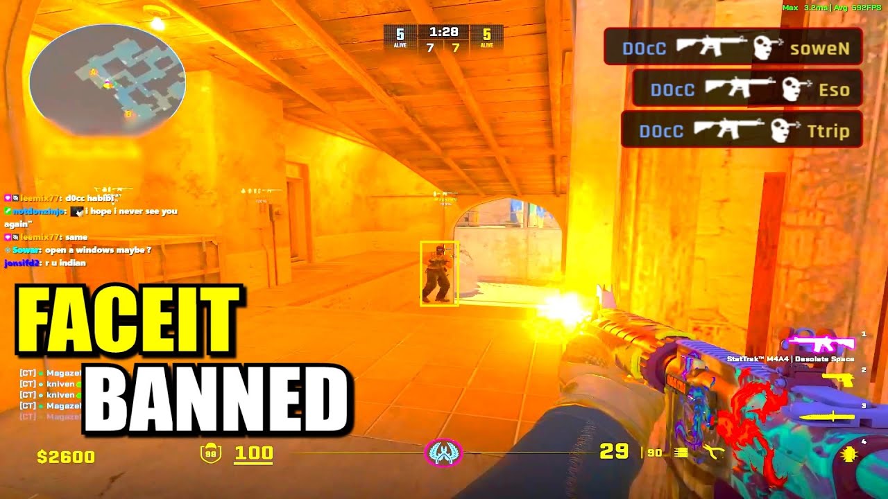 I HAD 2 BANNED FACEIT PLAYERS IN MY TEAM... - YouTube