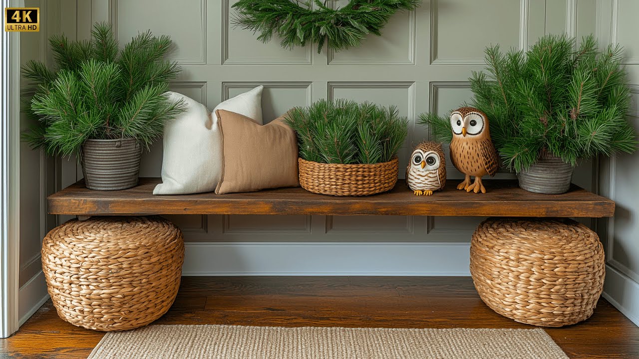 Cozy Winter Entryway Decorating Ideas with Natural Touches - YouTube