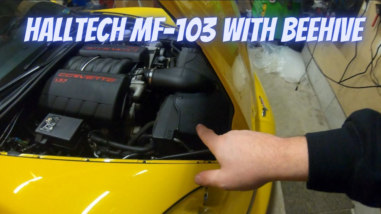 Halltech MF-103 Intake with Beehive install on my LS3 C6 - YouTube