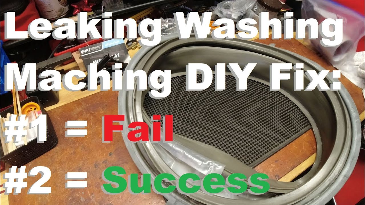 Leaking Washing Machine: DIY Fix #1 (Fail) & Fix #2 (Success) - YouTube