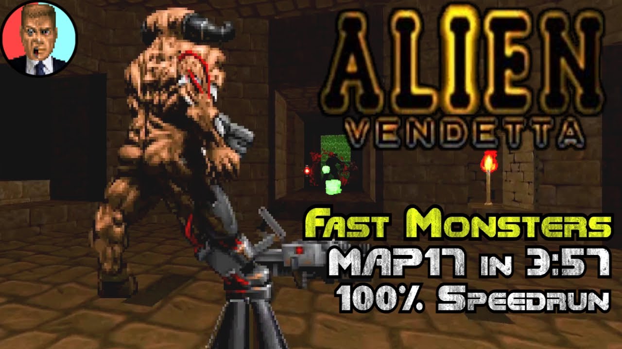 [World Record] UV Fast Speedrun of Alien Vendetta Map 17 in 3:57 - YouTube