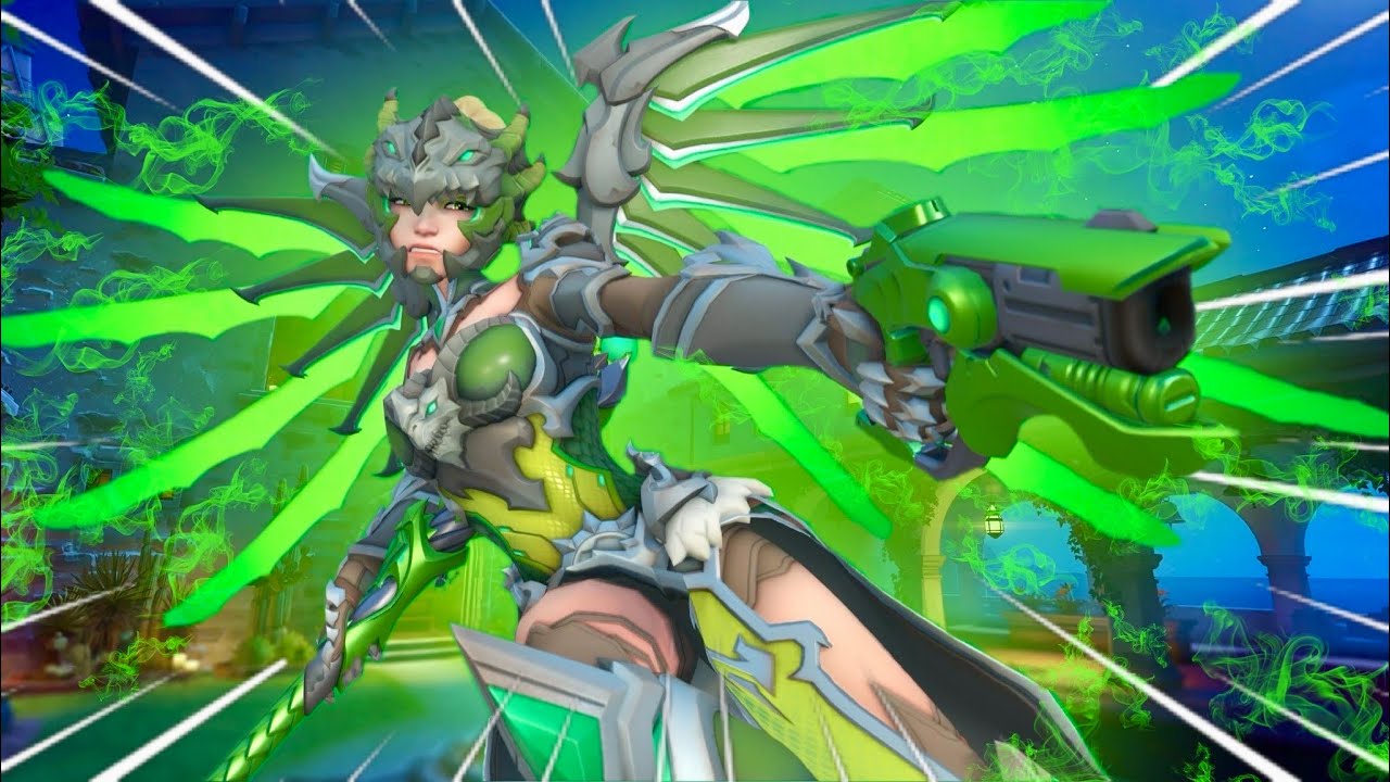 My New JADE WEAPONS: Mercy Gameplay - Overwatch 2 - YouTube