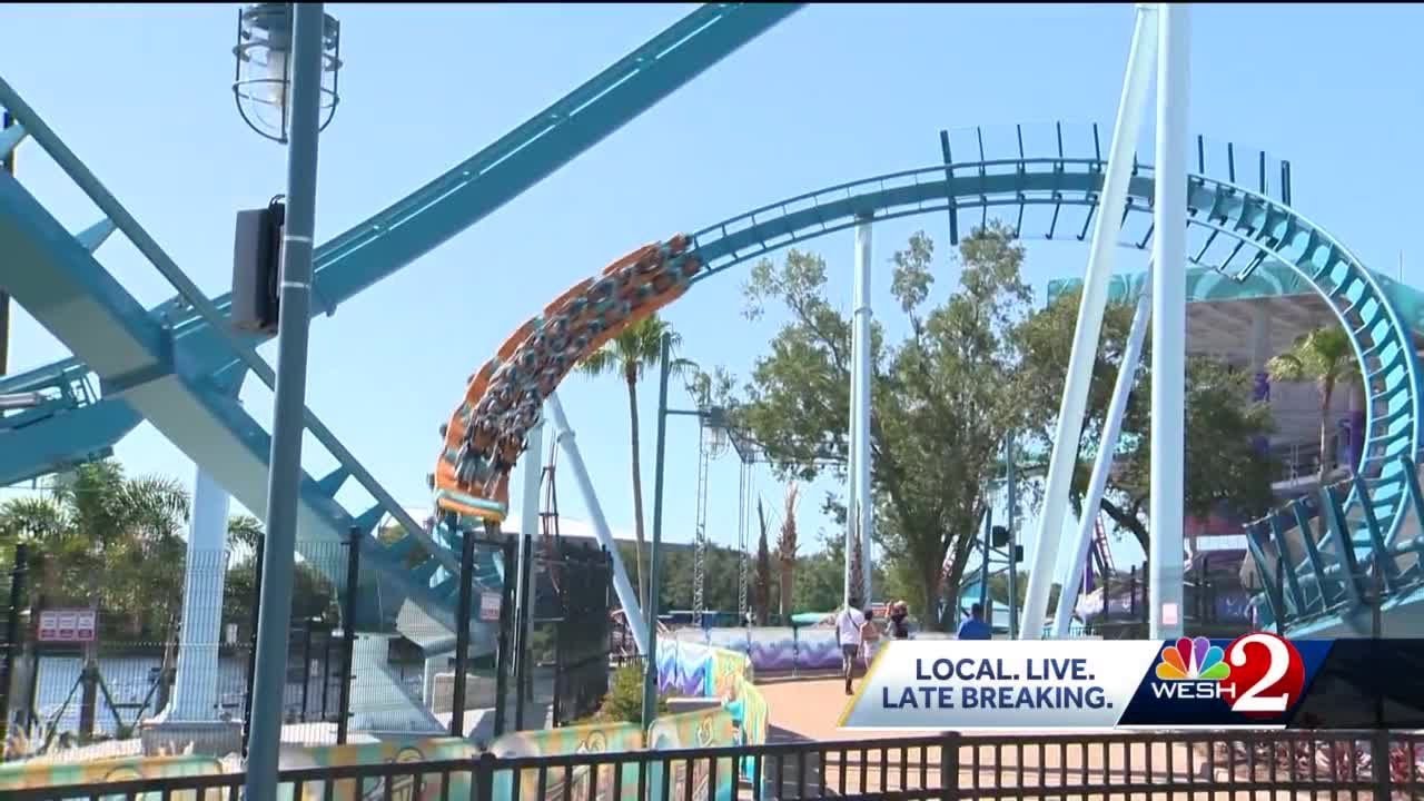 SeaWorld visitors excited to ride new surfing-themed roller coaster ...