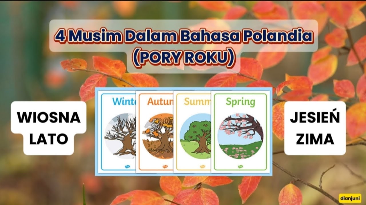 Belajar Bahasa Polandia: Nama-nama Musim Dan Contoh Kalimatnya - YouTube