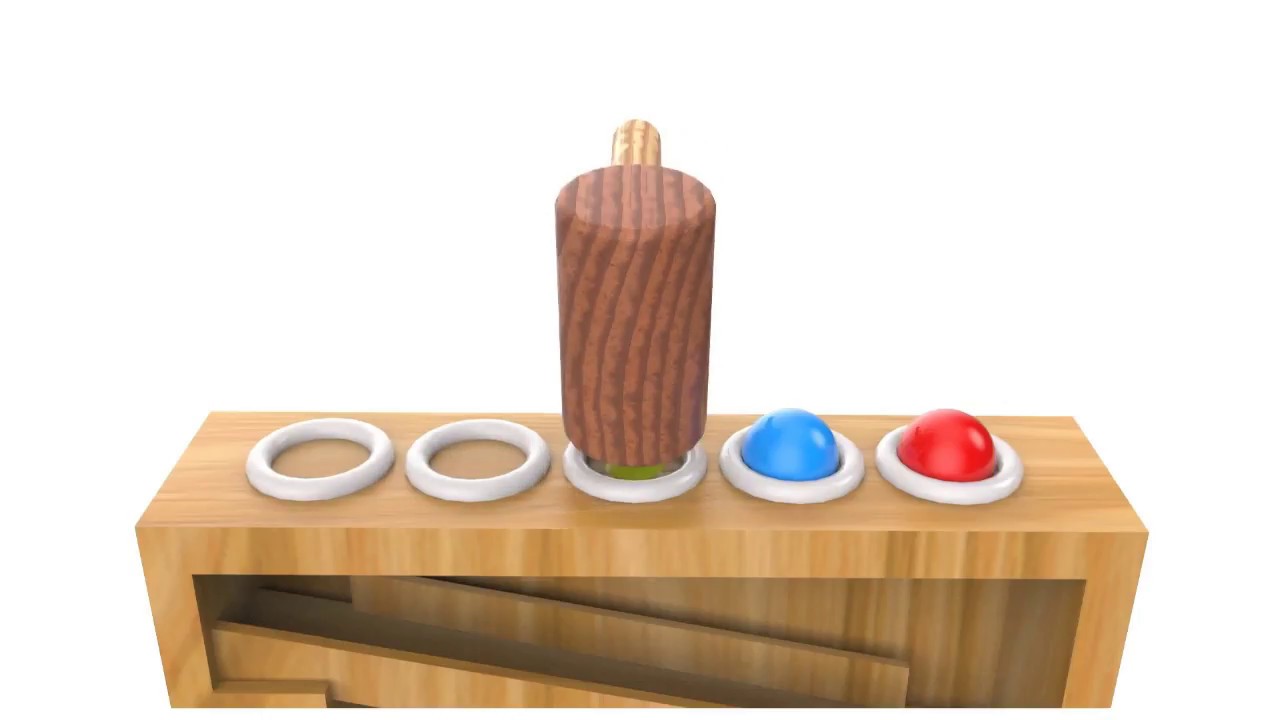 Learn Colors with Wooden Ball Hammer Educational Toys - Shapes & Colors ...