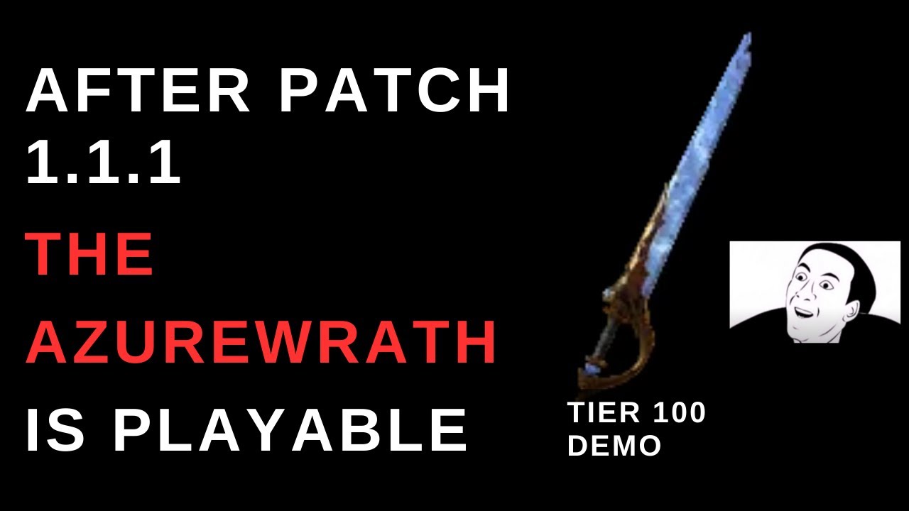 (Diablo 4)【Season 1】So now we can play Azurewrath after patch 1.1.1? Tier 100 demo - YouTube