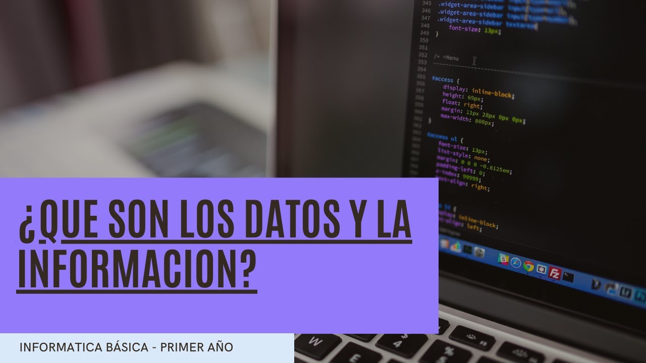 ⌨ ¿QUE SON LOS DATOS Y LA INFORMACION? - INFORMÁTICA BÁSICA💻 - YouTube