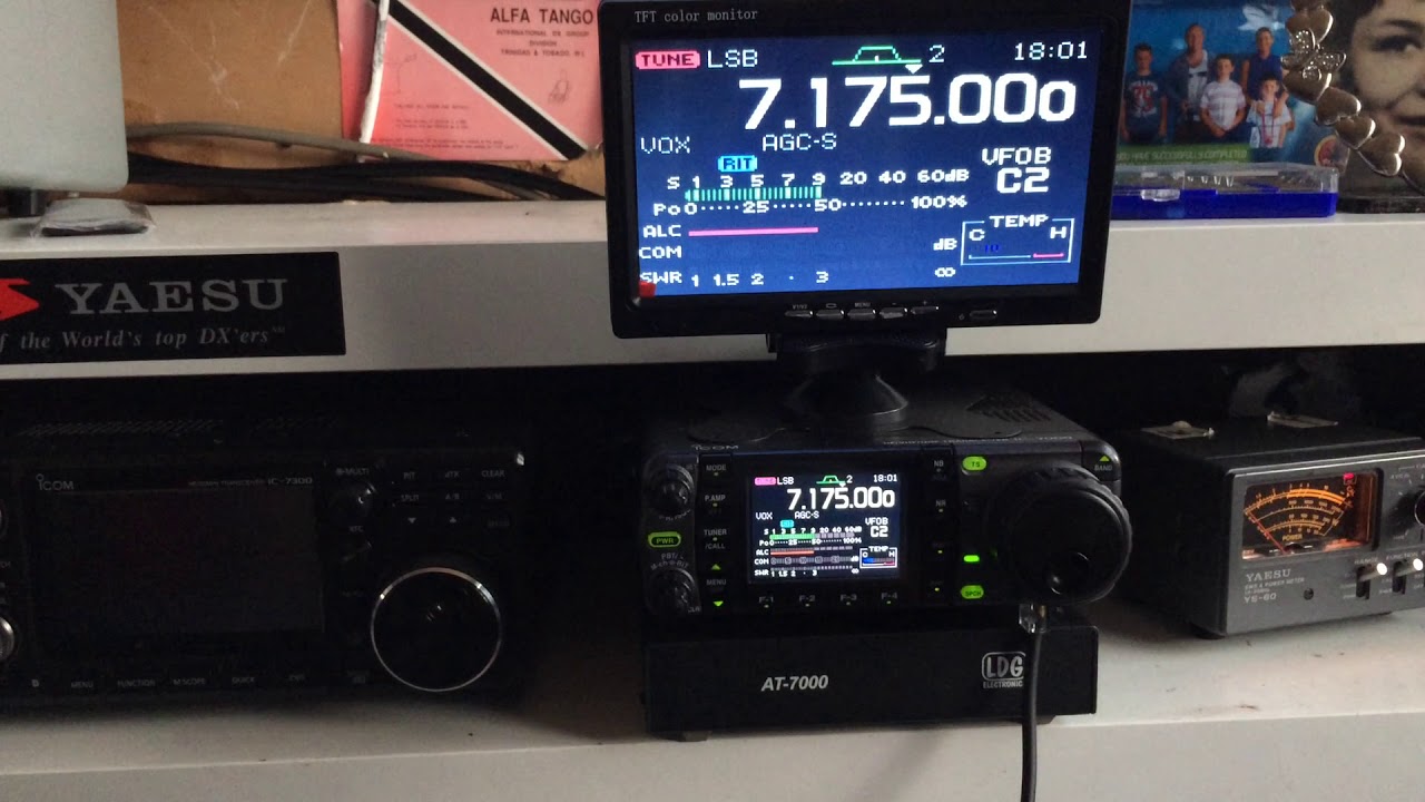 Bit of dx on 40 meter with the icom ic 7000 4/10/2019 yb0ar - YouTube