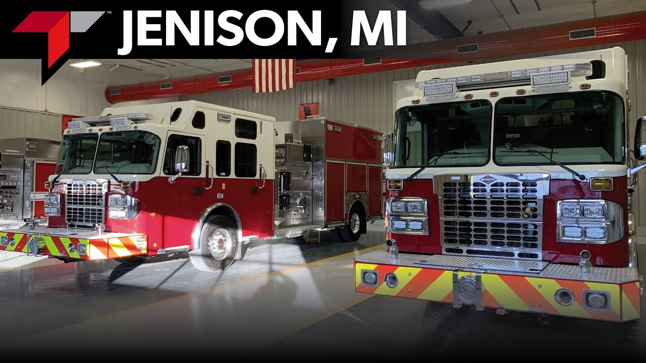 Jenison, Michigan, Twin Toyne Pumper Fire Apparatus Delivery - YouTube
