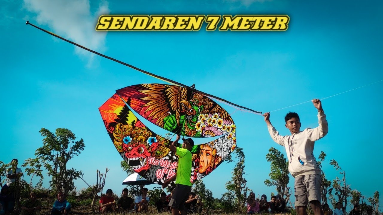 Layangan Pegon Ceper Tulungagung Sendaren 7 Meter - YouTube