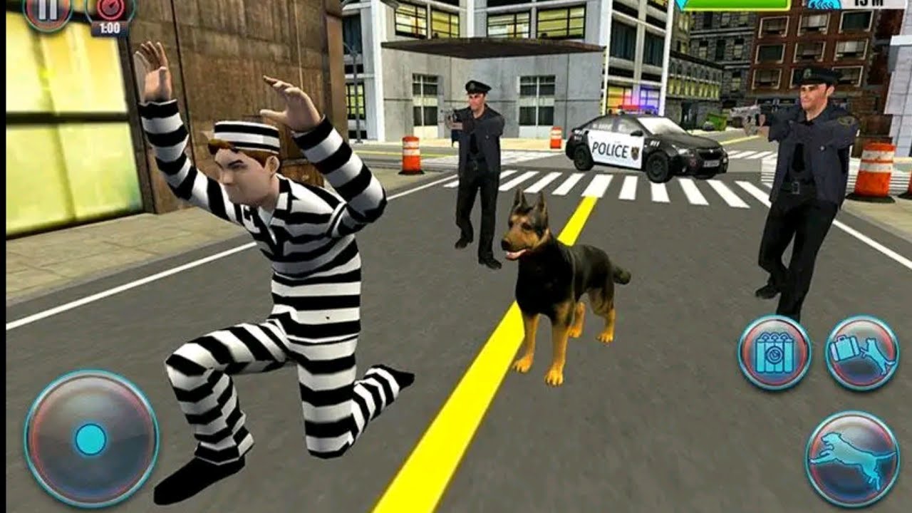 Trò chơi chó cảnh sát đuổi bắt tội phạm | NY City Police Dog Simulator ...