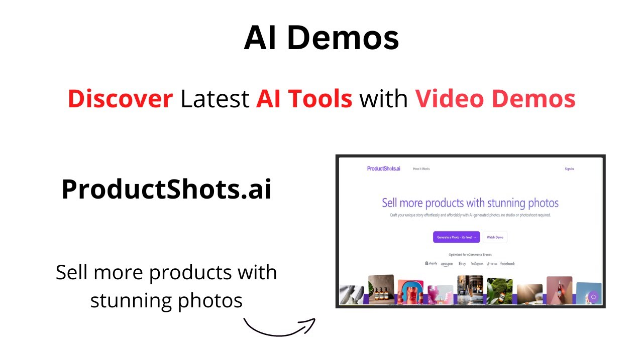 AI Demos | Sell More with ProductShots AI | ProductShots Demo - YouTube