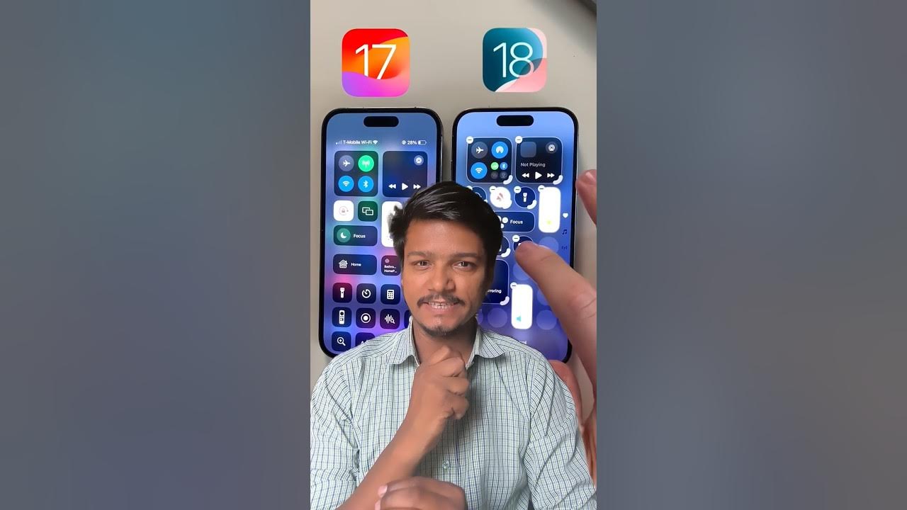 Ios 17 vs ios 18 #smartphone #iphonetipsandtricks #ios #ios8 #tech #ios7 #technology #ios9 # ...