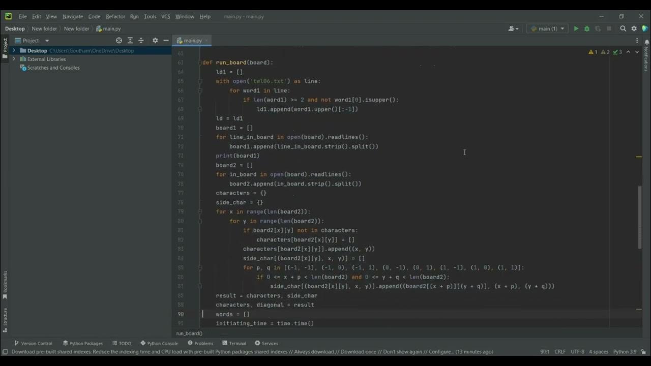 Boggle game - YouTube